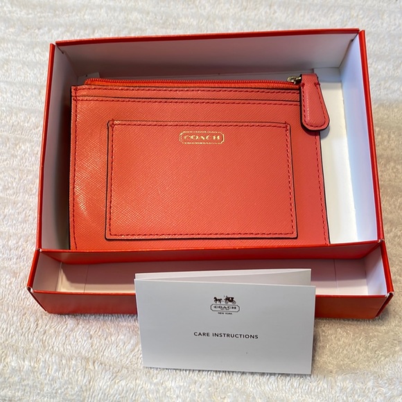 Coach | Bags | Nwt Coach Coin Pursecard Holder Salmon Color | Poshmark